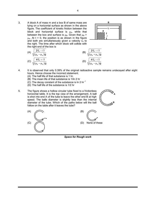 IIT- JEE Main 2016 Sample Paper-2 | PDF
