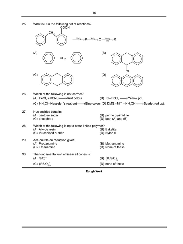 IIT - JEE Main 2016 Sample Paper 3 | PDF | Physics | Science