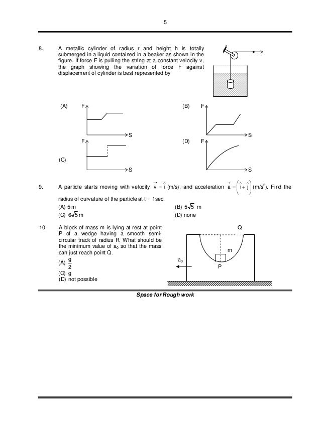 IIT - JEE Main 2016 Sample Paper -4