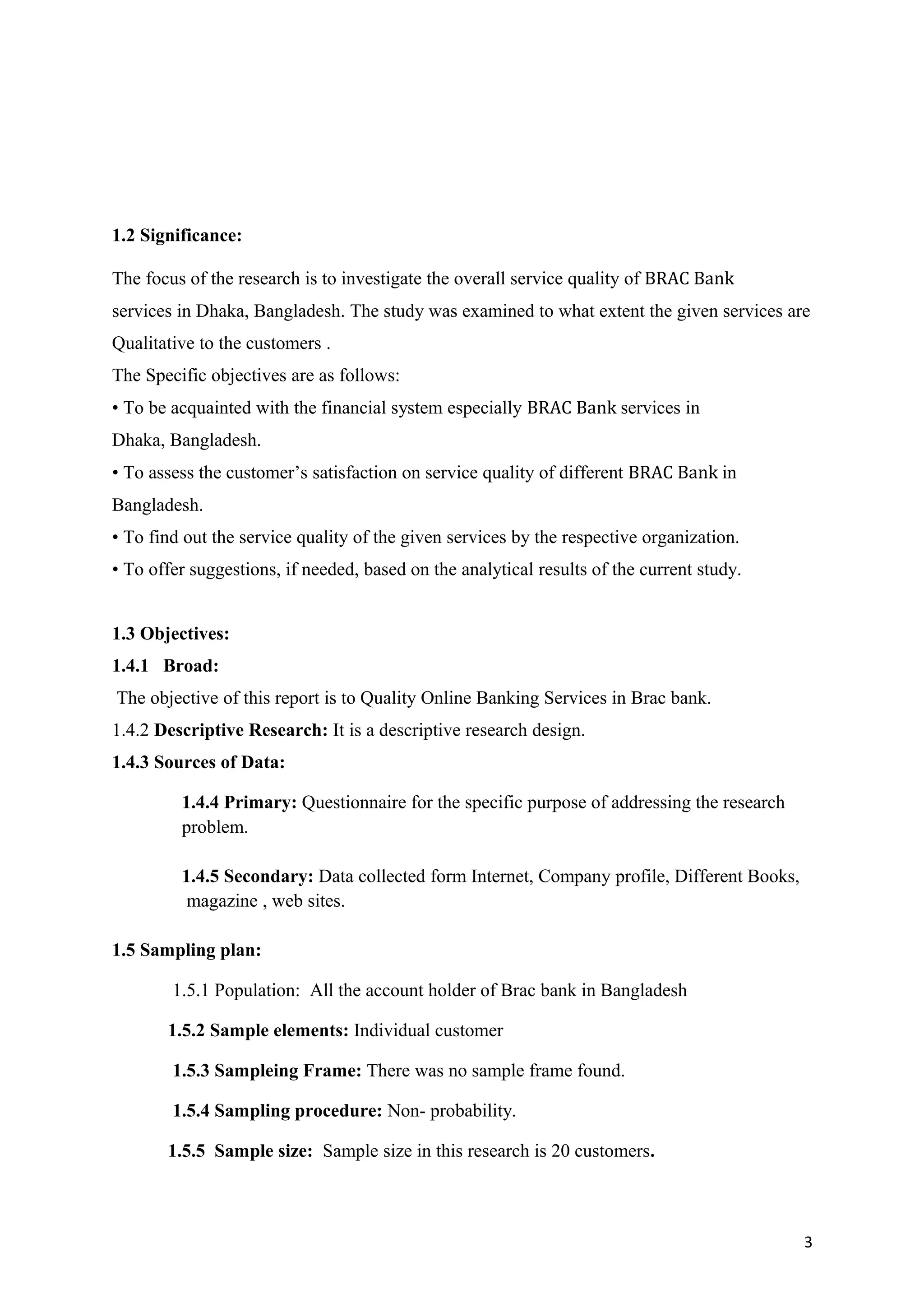 Report Main Part Customer Satisfaction Analysis On Bubt Doc