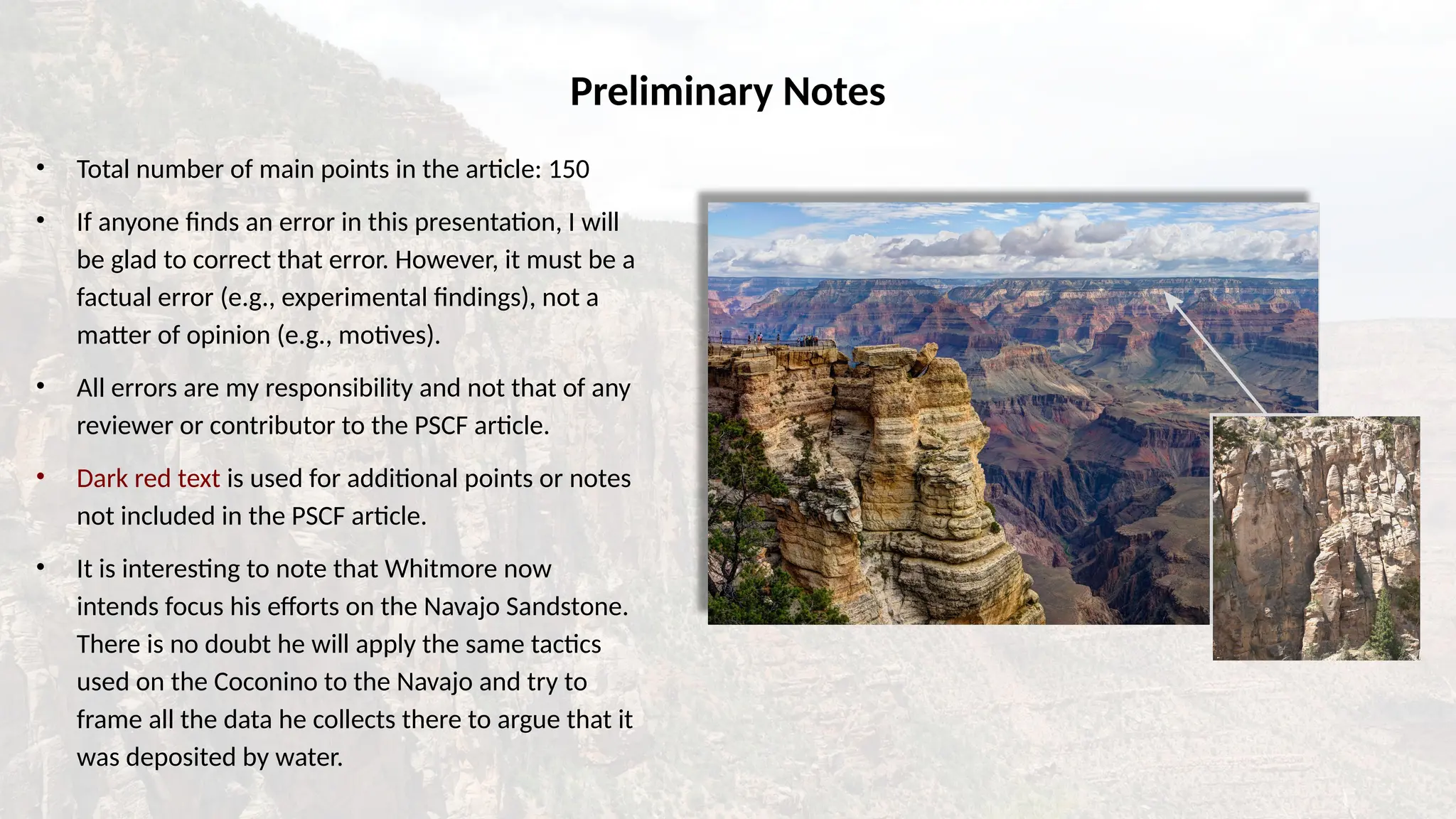 Main points - Flood Geology and Conventional Geology Face Off Over the ...