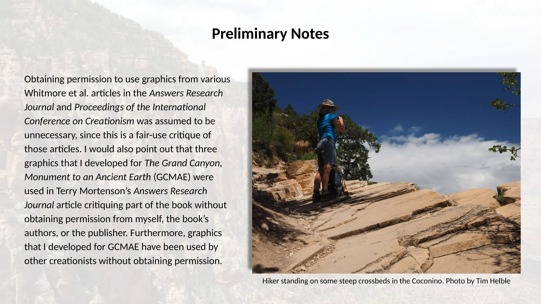 Main points - Flood Geology and Conventional Geology Face Off Over the ...
