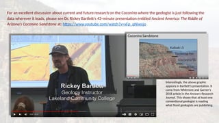 Main points - Flood Geology and Conventional Geology Face Off Over the ...