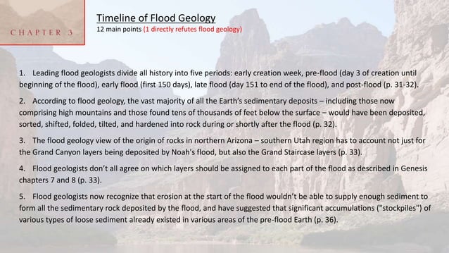 Main points of The Grand Canyon Monument to an Ancient Earth | PPT