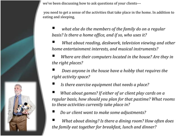 Dealing with Client ( A Relationship between client and interior ...