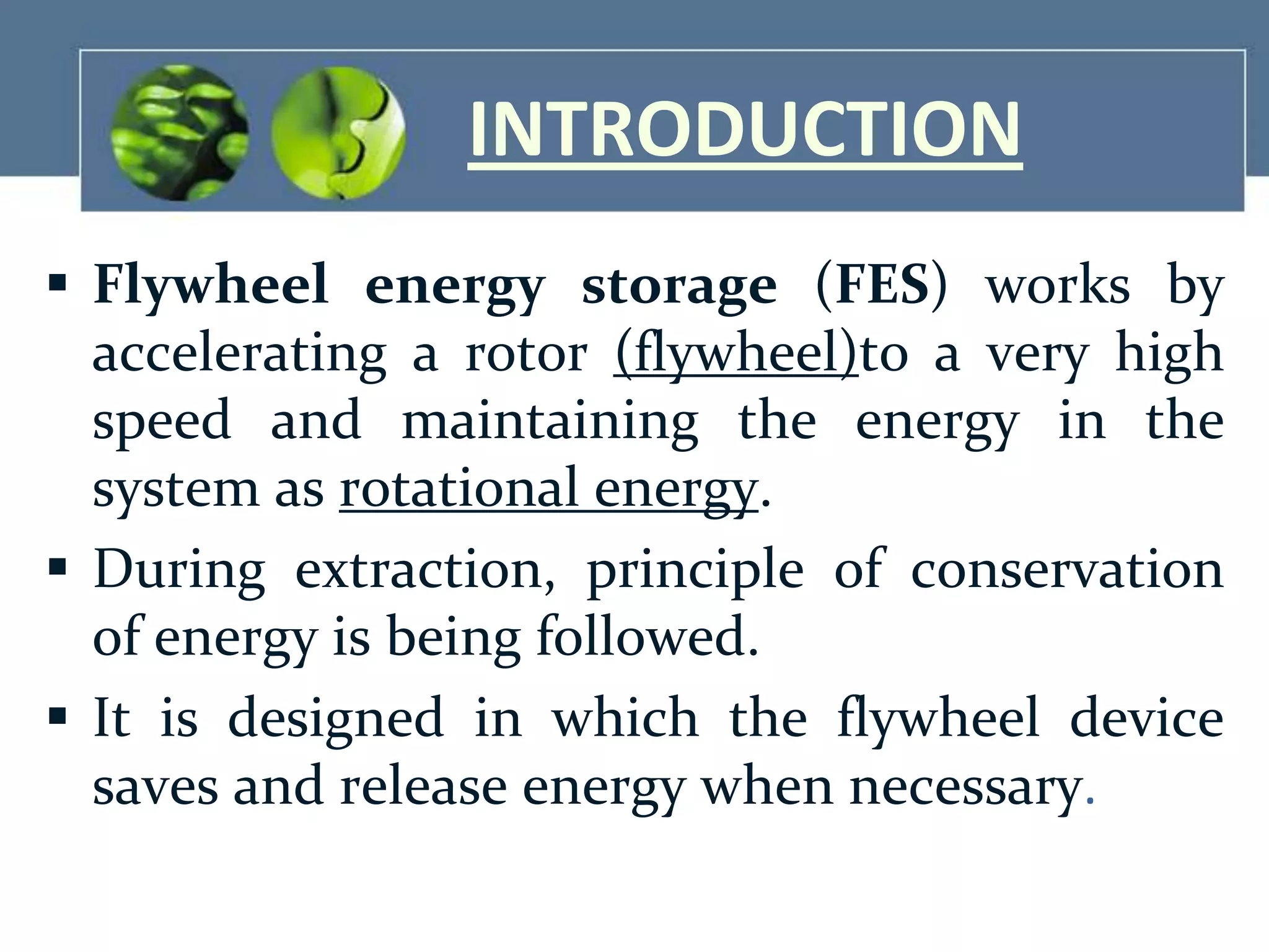 Flywheel Energy Storage Systeems | PPTX