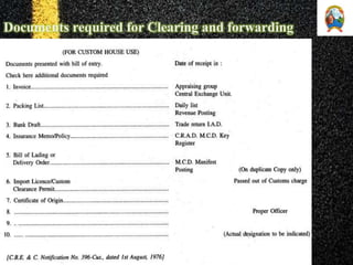 clearing and forwarding agents ppt | PPTX