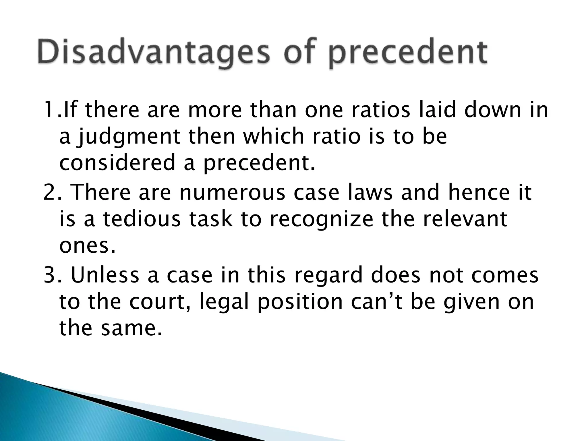 Precedent as a source of Law | PPTX