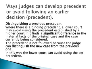 Precedent as a source of Law | PPTX