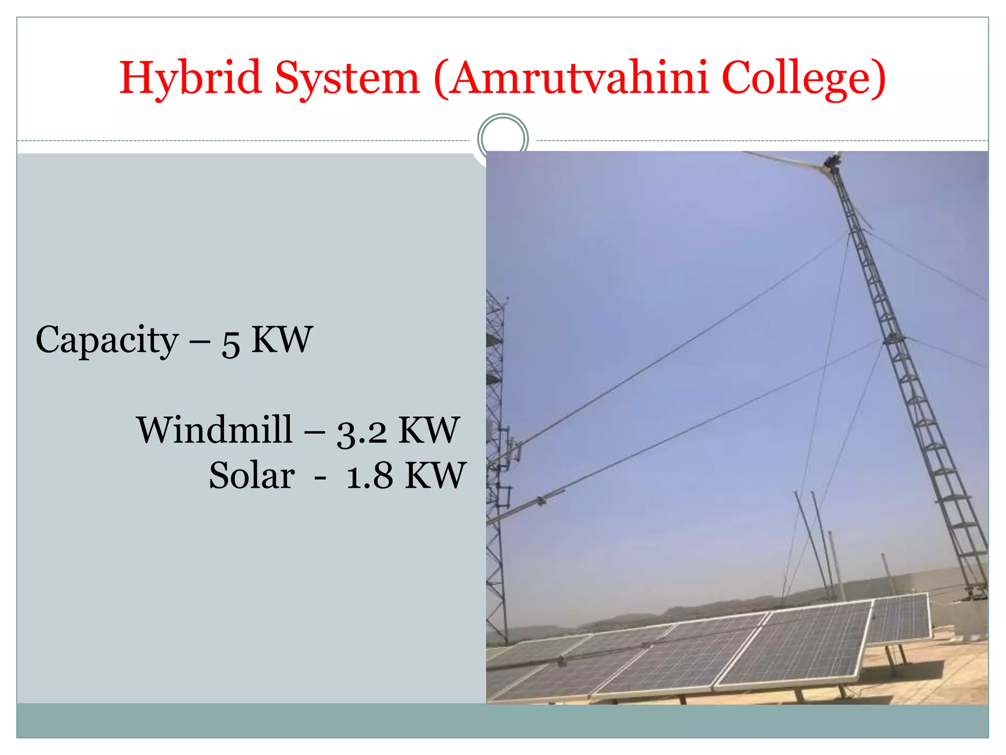solar wind hybrid system(renewable sources) | PPTX