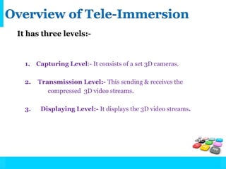 Tele-immersion | PPTX