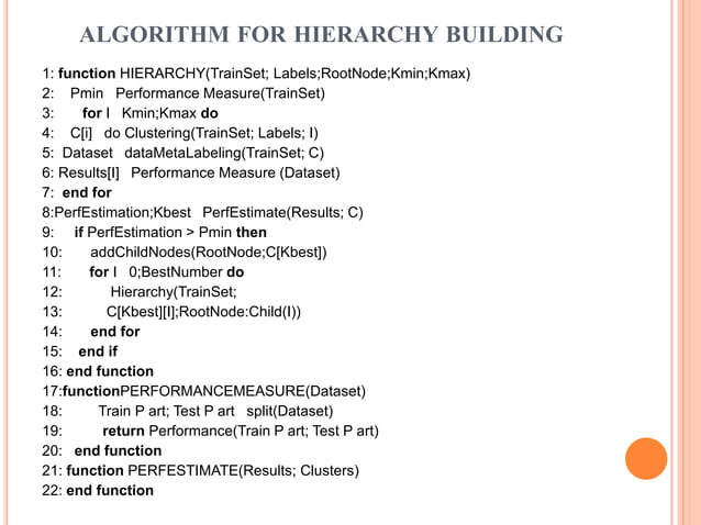 Document Classification Using Hierarchies Clusters Technique Ppt