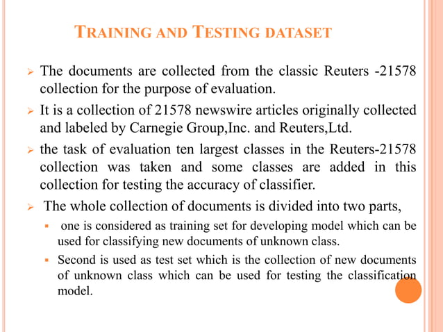 Document Classification Using Hierarchies Clusters Technique | PPT