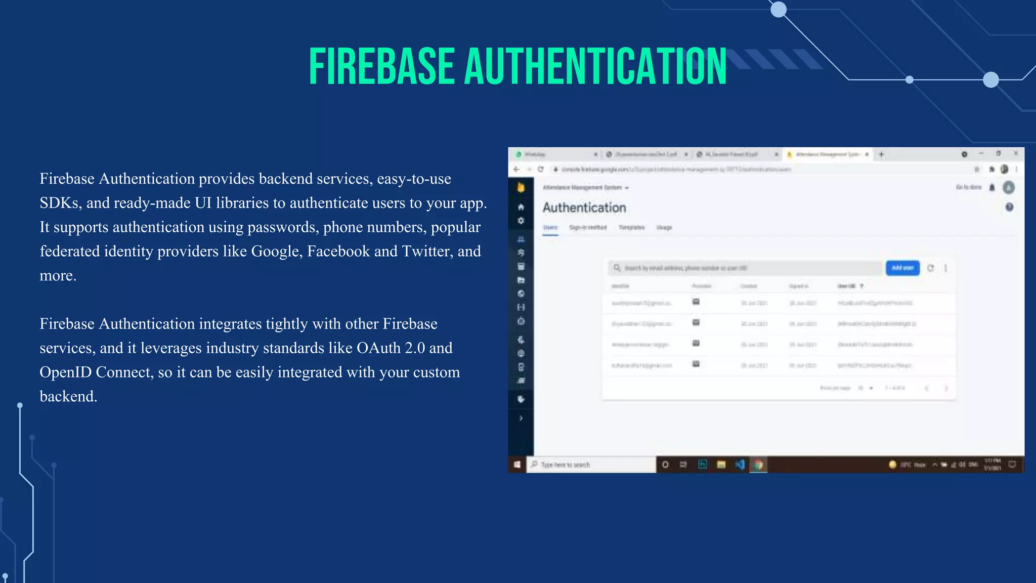 Attendance Management System using Face Recognition | PPTX