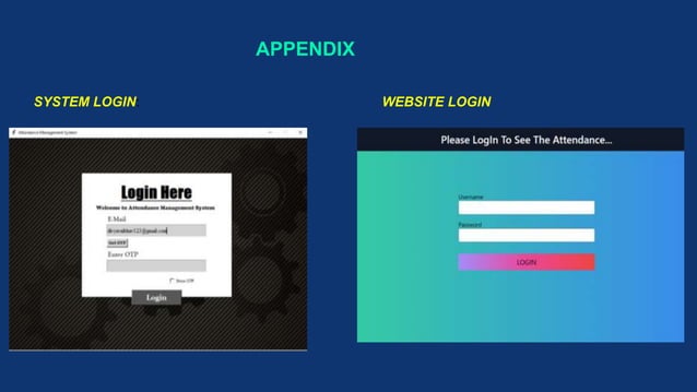 Attendance Management System using Face Recognition | PPTX
