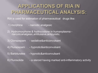 RADIO IMMUNO ASSAY(RIA) BY P.RAVISANKAR | PPTX