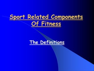 Physical Fitness components | PPT