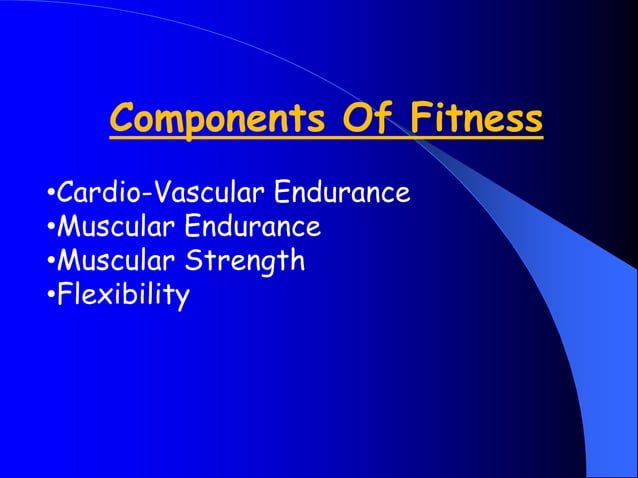 Physical Fitness components | PPT