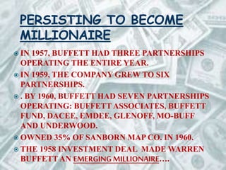 WARREN EDWARD BUFFETT -IS AN AMERICAN BUSINESS MAGNATE, INVESTOR, AND ...