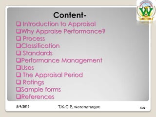 Performance Based Appraisal System in Pharmaceutical Industry | PPTX