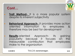 Performance Based Appraisal System in Pharmaceutical Industry | PPTX