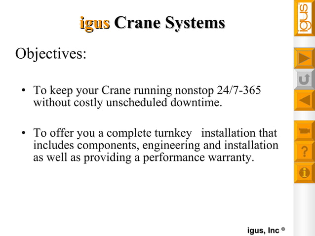 igus Cranes | PPT