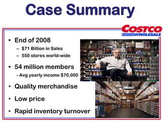 Case Study: Costco Wholesale in 2008: Mission, Business Model ...