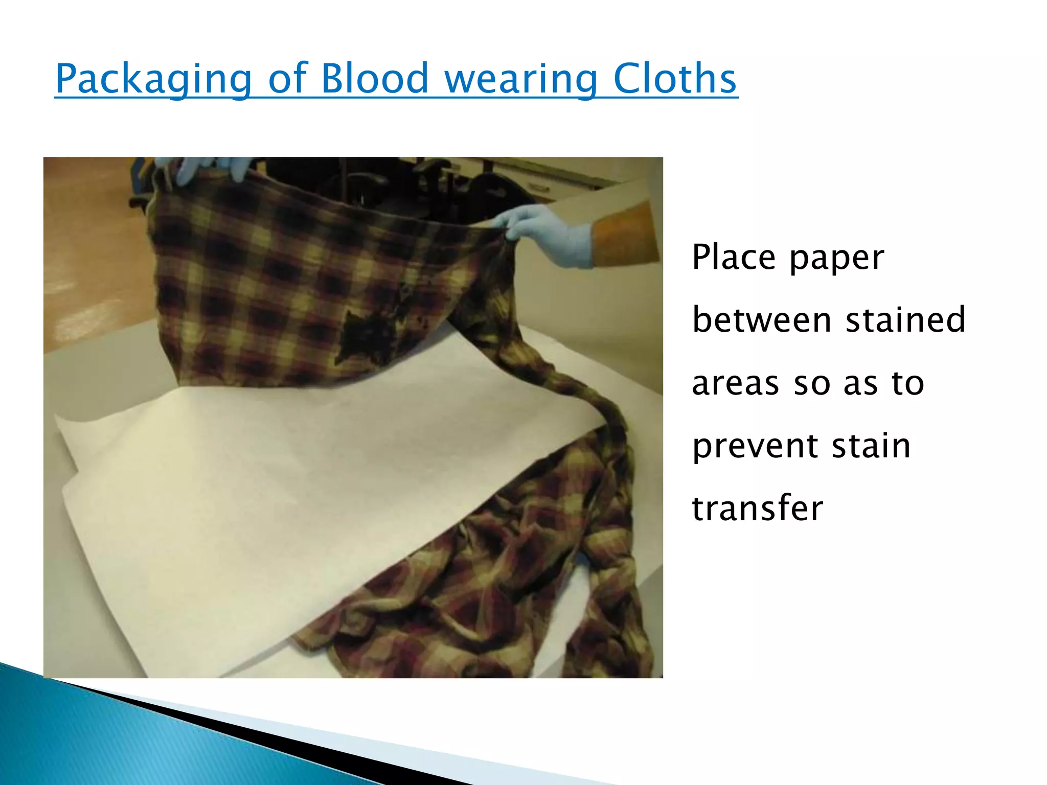 collection and packing of biological and firearm evidences | PPTX