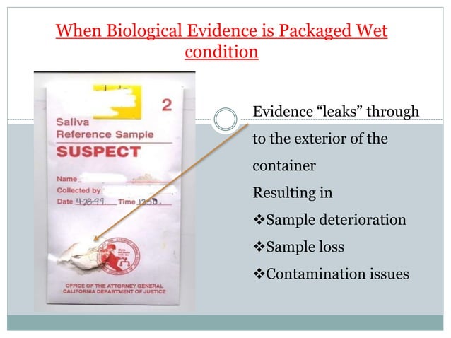 collection and packing of biological and firearm evidences | PPTX
