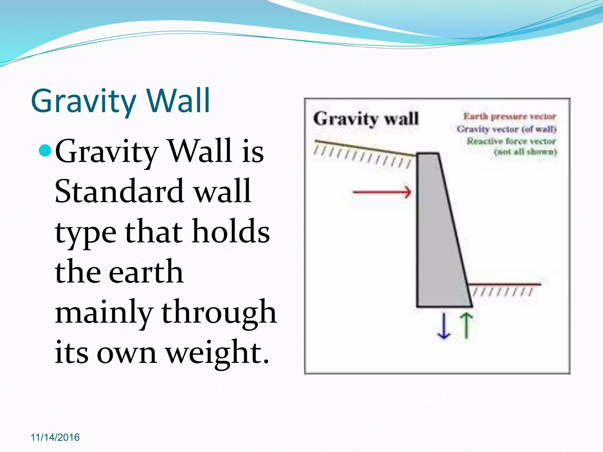 My presentation slide of Retaining Wall,Cofferdam and Caisson | PPTX