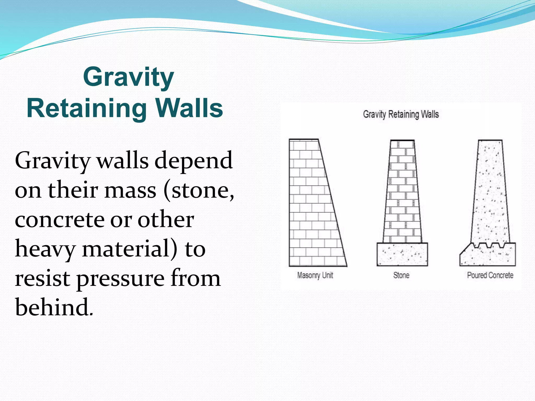 My presentation slide of Retaining Wall,Cofferdam and Caisson | PPTX