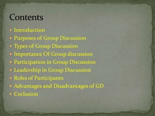 Group Discussion | PPT