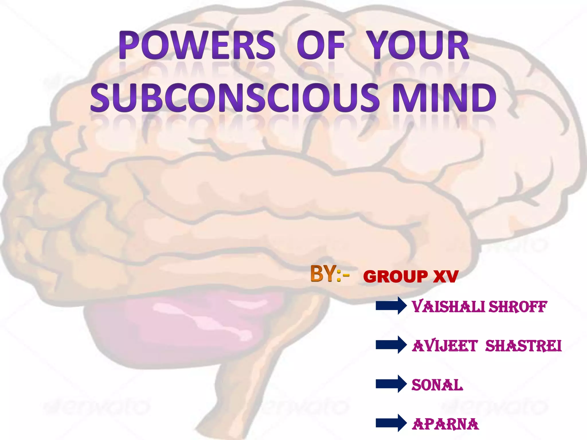 subconscious mind | PPTX