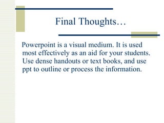 PowerPoint as an Interactive Teaching Tool | PPT | Desktop Publishing ...