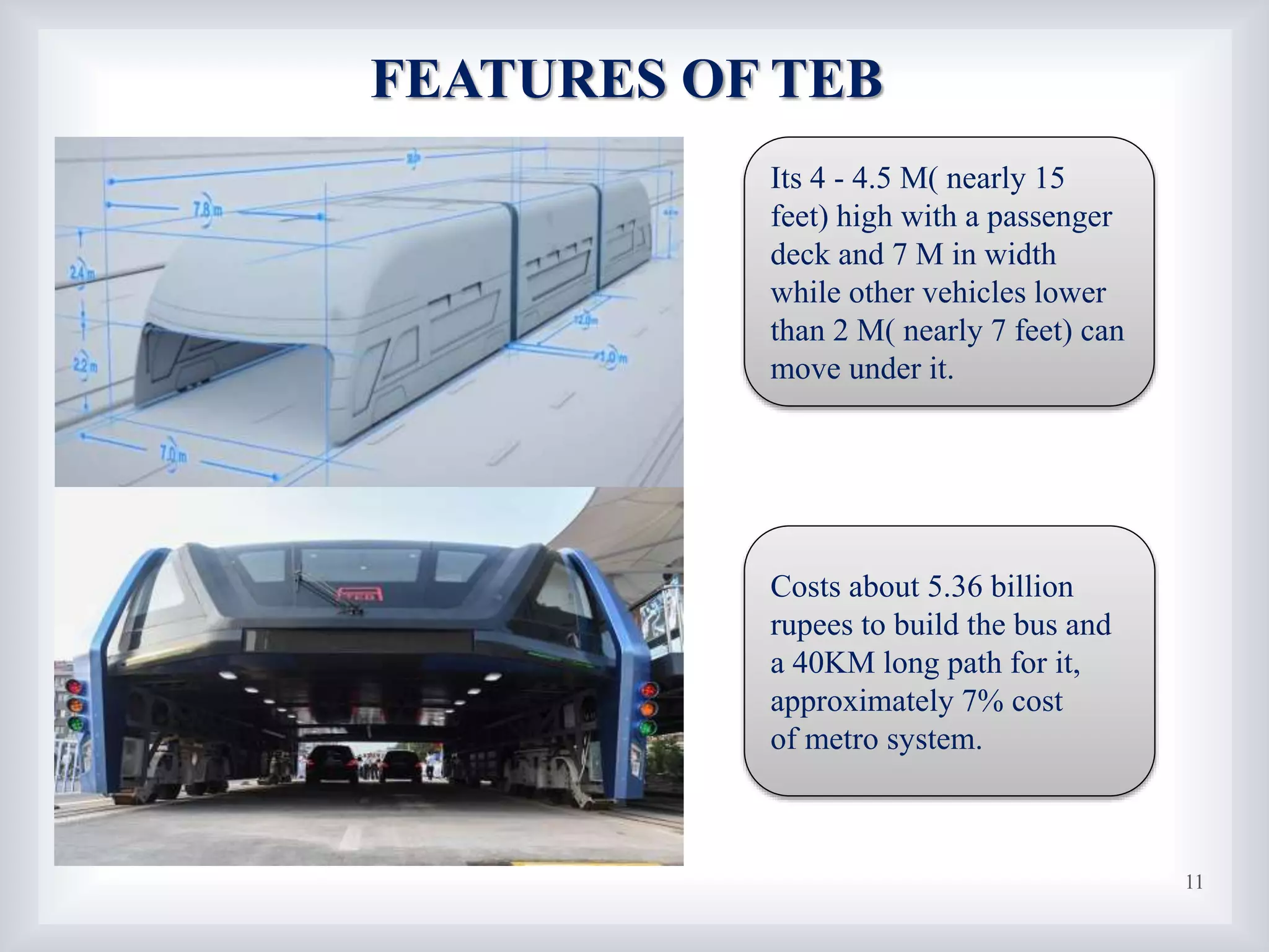 TRANSIT ELEVATED BUS (straddle bus) | PPTX