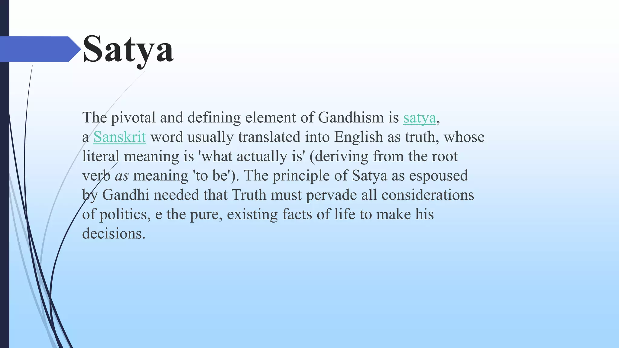 Main principles of gandhiji (gandhism) | PPTX