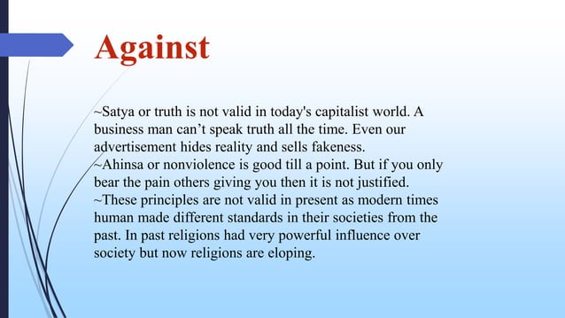 Main principles of gandhiji (gandhism) | PPTX | Hinduism | Religion ...