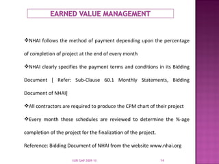 Project management in NHAI | PPT