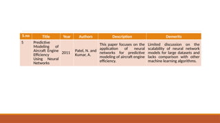 Main project of our Predictive Analysis for Engine performance | PPTX