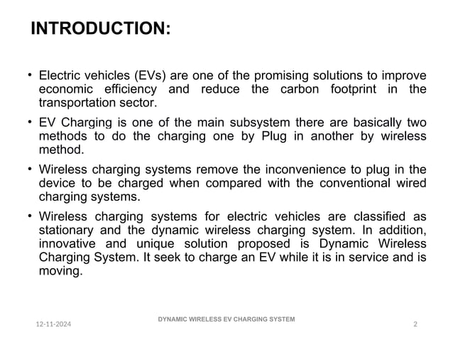 Dynamic Wireless EV Charging system .pptx