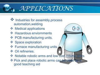 pick and place robotic arm | PPT