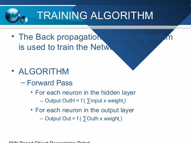 Artificial Neural Network Based Object Recognizing Robot