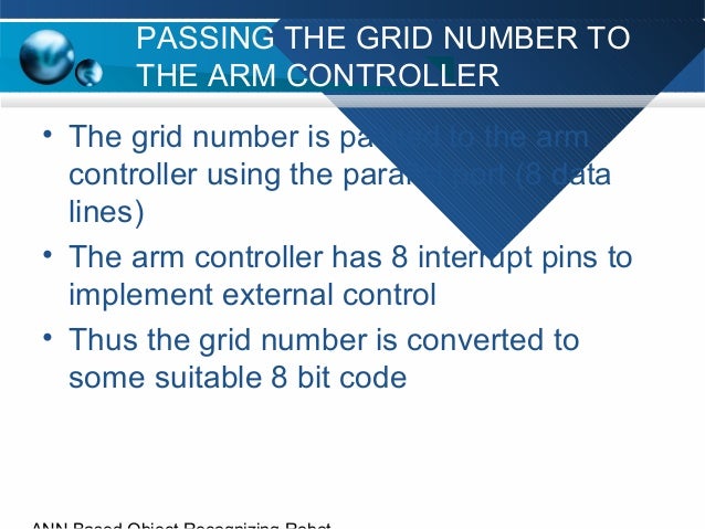 Artificial Neural Network Based Object Recognizing Robot