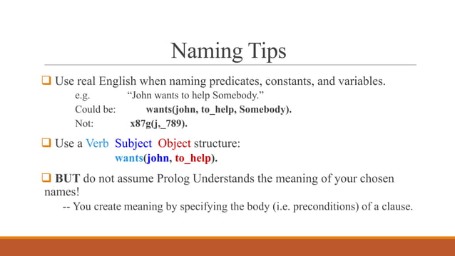 Prolog Programming : Basics | PPTX