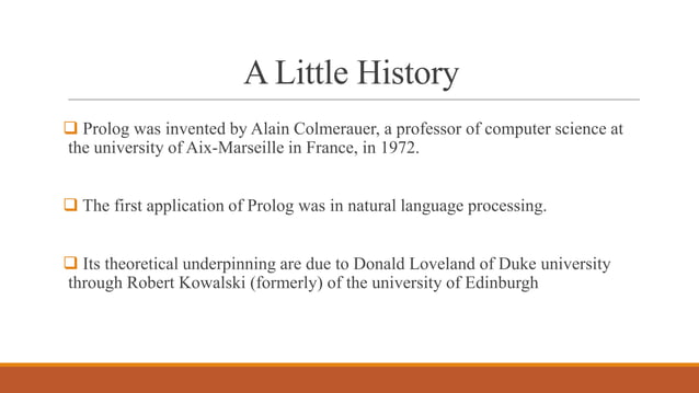 Prolog Programming : Basics | PPTX