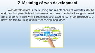 web development ppt by prakash bedage | PPTX | Web Development | Internet
