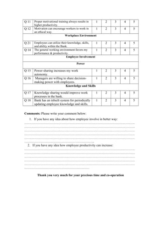 Questionnaire of thesis | DOC
