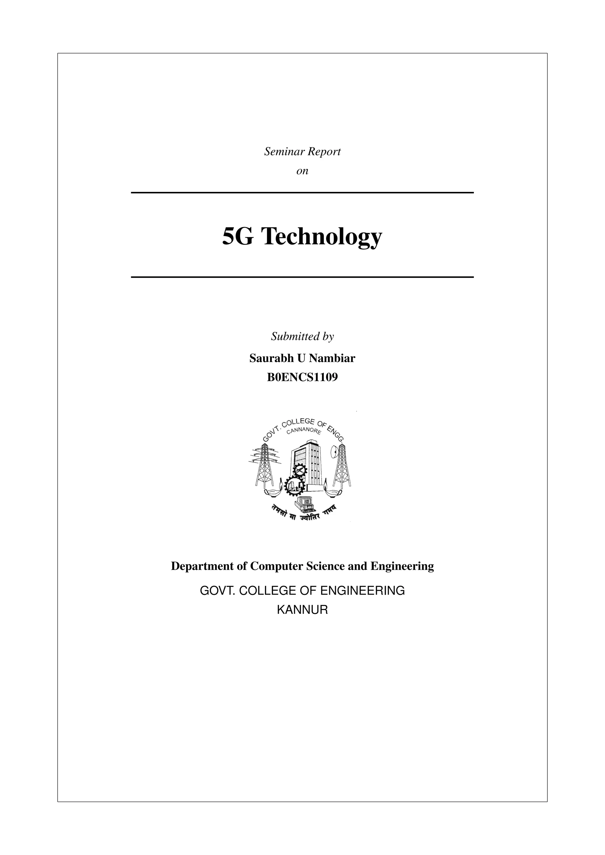 5G Technology | PDF