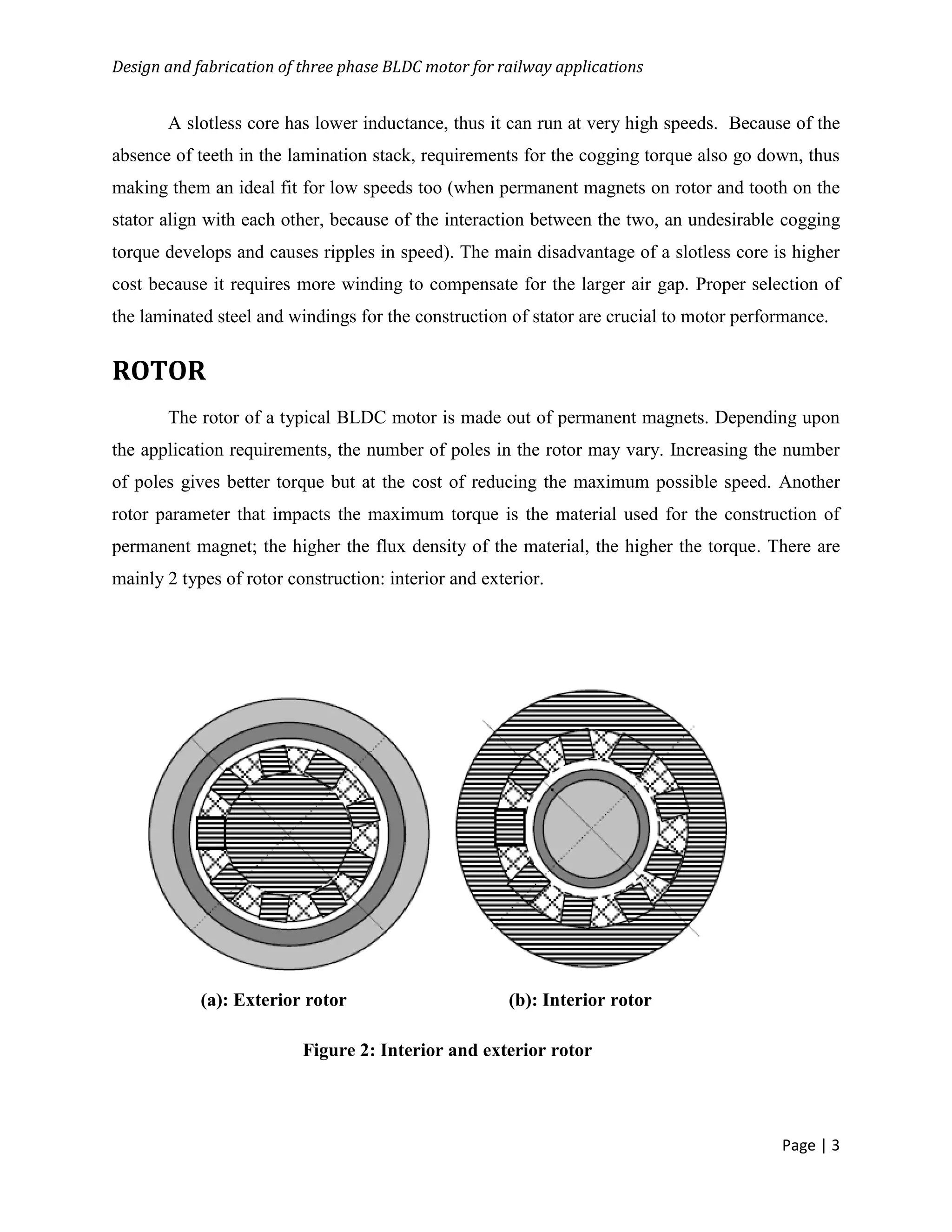 Design and Fabrication of Three Phase BLDC Motor for Railway ...