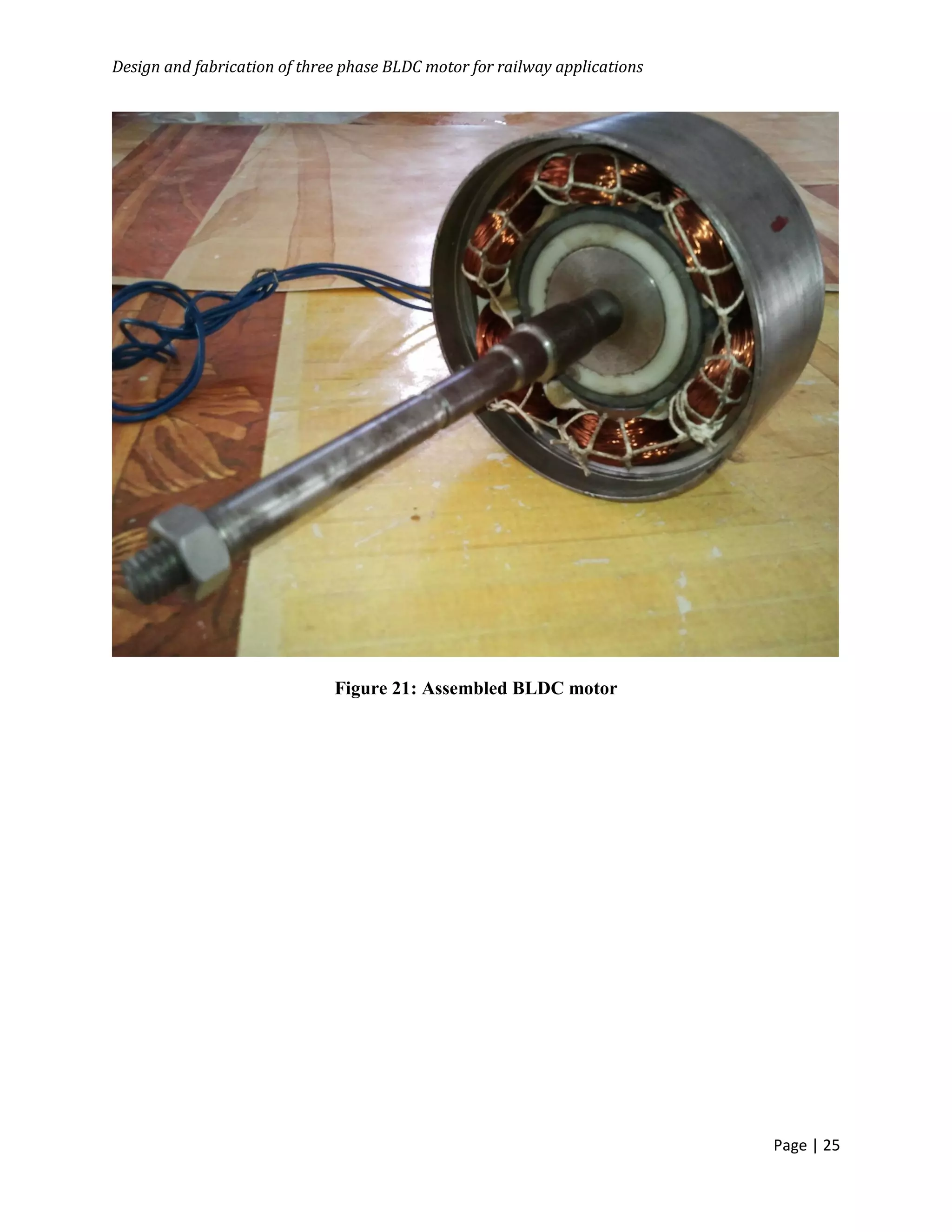 Design and Fabrication of Three Phase BLDC Motor for Railway ...